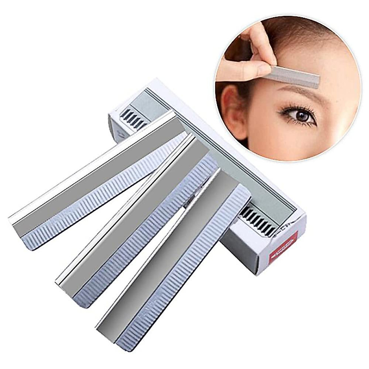 Forever one 20Pcs Single Edge Razor Blade Steel Industrial Razor Blades Disposable Straight Razor Blades for Men and Women