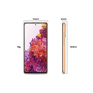 Samsung Galaxy S20 FE G780G 4G Dual 128GB 8GB RAM Factory Unlocked (GSM Only | No CDMA - not Compatible with Verizon/Sprint) International Version - Cloud Orange