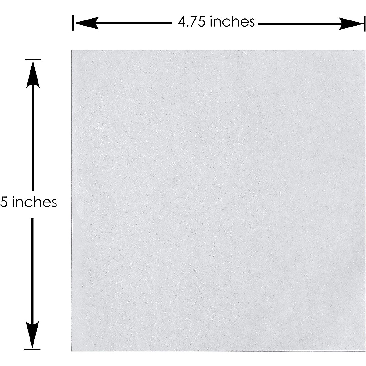 Waxed Butcher Paper Sheets | Hamburger Patty, | 1000 Non-Stick Wax Paper Squares Per Set (4.75x5)