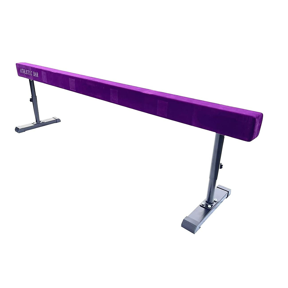 Athletic Bar Expandable Gymnastics Kip Bar 3 in 1 Set with 8 FT Adjustable Balance Tube, 6'x4' Mat for Kids, Horizontal Bar Junior Gymnastic Training Adjustable 3-5 FT Gymnast Asymmetric Bar Blue