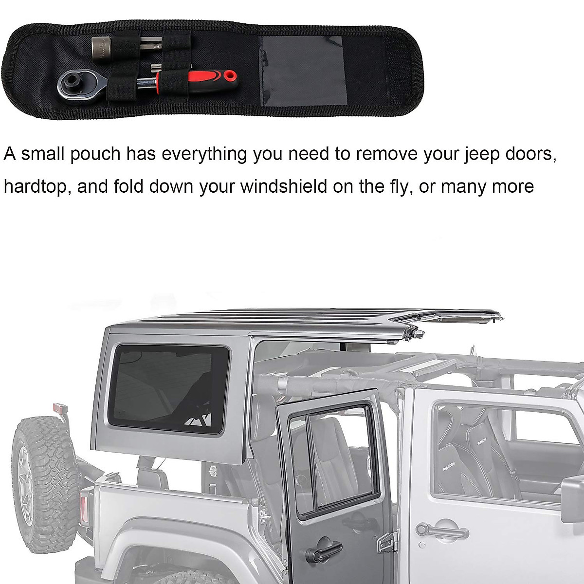 Drimfly Wrangler Torx Tool Kit for Hard Top Door Install Removal for Jeep Wrangler JK JL & Gladiator Rubicon Sahara Unlimited Replacement for 82214166AB 68361574AB