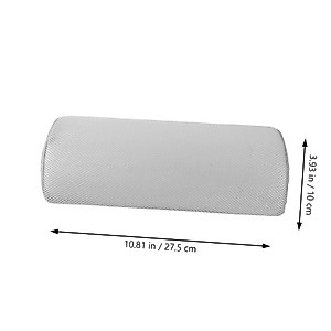 Anneome Ergonomic Leg Pillow Under Knee Pillow for Sleeping on Back Knee Pillow for Leg Support Half Round Leg Pillow Grey Mesh Pillow Cover