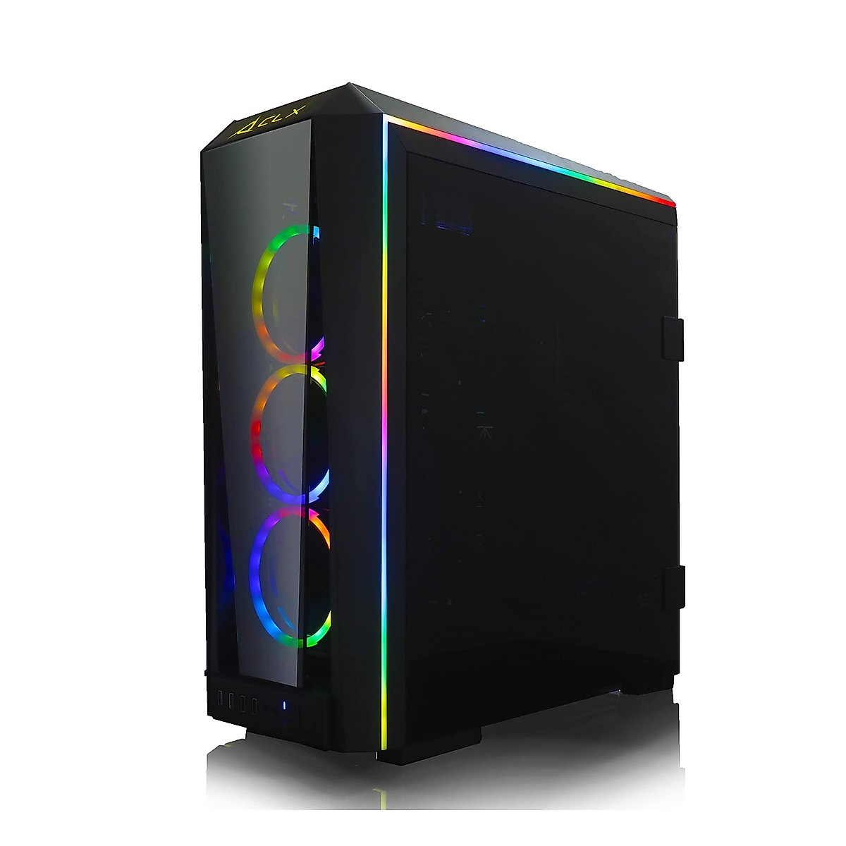 CLX Set VR-Ready Gaming Desktop - Liquid Cooled AMD Ryzen 7 5800X 3.8Ghz 8-Core Processor, 64GB DDR4 Memory, GeForce RTX 3070 8GB GDDR6 Graphics, 1TB SSD, 6TB HDD, WiFi, Windows 11 Home 64-bit, Black