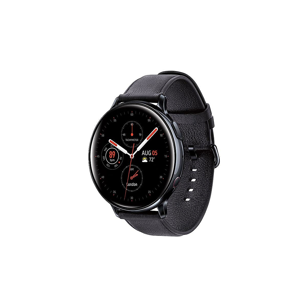 SAMSUNG Galaxy Watch Active 2 (44mm, GPS, Bluetooth, Unlocked LTE,) Smart Watch with Advanced Health Monitoring, Fitness Tracking, and Long lasting Battery, Aqua Black - (US Version)