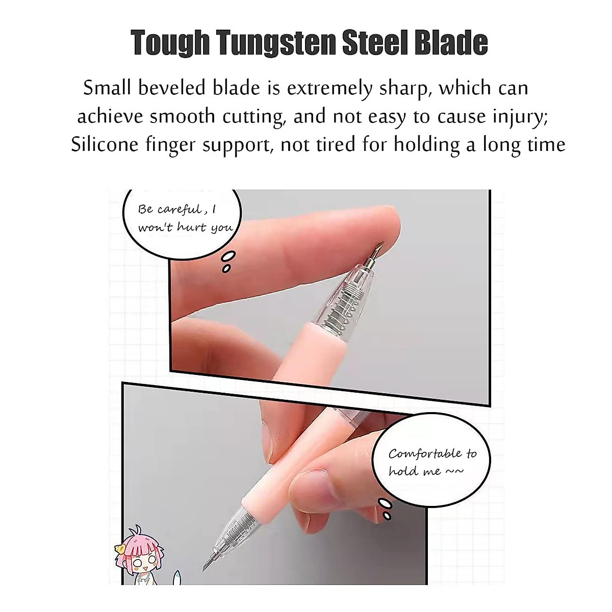 25 Pcs Craft Cutting Tools, Paper Cutter Pens with Tungsten & Ceramics Head, Quick Dry Glue Pen, Art Blade for Papercrafts Handmade Engraving DIY Drawing