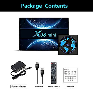 Android 11.0 TV Box,X98 Mini Amlogic S905W2 Quad Core X96Q Upgraded RAM 2GB ROM 16GB Dual WiFi 2.4G/5.8G BT4.2 4K 6K AV1 Home Smart Media Player Android 11.0 TV Box X88 Set top Box