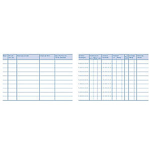 Avery Zweckform 222 Car Ride Book (A6 Landscape Format 40 Sheets – White 2 Items