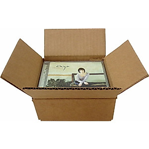(5) Brown Cardboard CD Storage Shipping Boxes - Each Holds 5 CDs - CDBC05