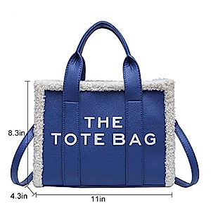 Aeefnuie The Tote Bags For Women , Personalized Leather Tote Bags Mini Top-Handle Crossbody Tote Bag Handbag For Travel/ Work