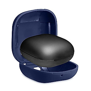 kwmobile Case Compatible with Beats Powerbeats Pro Case - Silicone Cover Holder for Earbuds - Blue