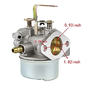 640260 Carburetor for Tecumseh 640260 640260A 640260B 640269 632689 HM80 HM85 HM90 HM100 LH318XA LH358XA 8hp -10hp Tecumseh Engine Coleman Craftsman Generator Carb with Air Filter Spark Plug kit