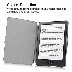 Smart Cover Case Suitable for Kobo Clara HD 2018 Ebook Sleeve Pouch Shell E-Reader Skin Protector (Color : Red)