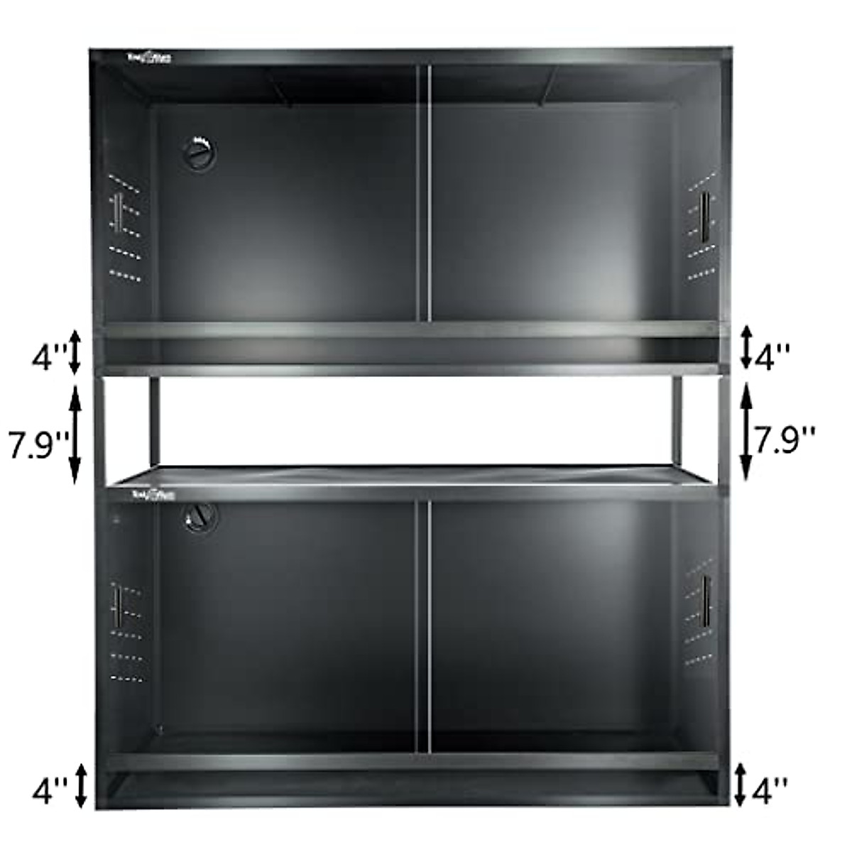 Large Reptile Terrarium 44 Gallon 40 * 16 * 16" for Bearded Dragon Lizard Snake Cage Reptiles Enclosure Wide Breeding Lounge Vivarium Area with Sliding Doors Lock for Crawling Pet