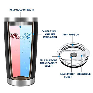 Gifts for Men Father Dad, 20 OZ Wine Tumbler for Him Boyfriend Fiancé, Christmas Stocking Stuffers Valentines Day Awesome Gifts From Daughter or Son Wife for Husband Festival Birthday Funny Presents