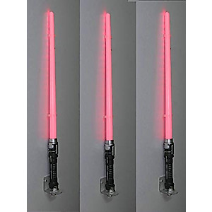 MANNIFEN 2 Pack Universal - Clear Acrylic Rack - Lightsaber Wall Mount Lightsaber Wall Shelf Saber Lightsaber Lightsaber Wall Bracket