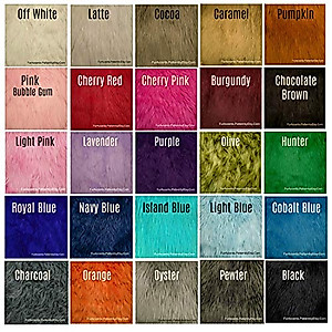 Fur Accents Plush Shag Area Rug - White Faux Fur Sheepskin Rug - Luxury Soft Faux Fur Carpet - Sculpted Edge Rectangle Accent Art Rug 30"x48"