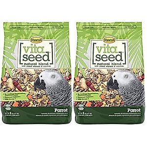 Higgins 2 Pack of Vita Seed Natural Blend Parrot Food, 5 Pounds Each