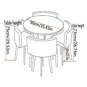 BUYT Office Reception Room Club Table and Chair Set Reception Table and Chair Combination Negotiation Table Sales Office Shops Meetings Small Round Tables Office Conference Tables, Green