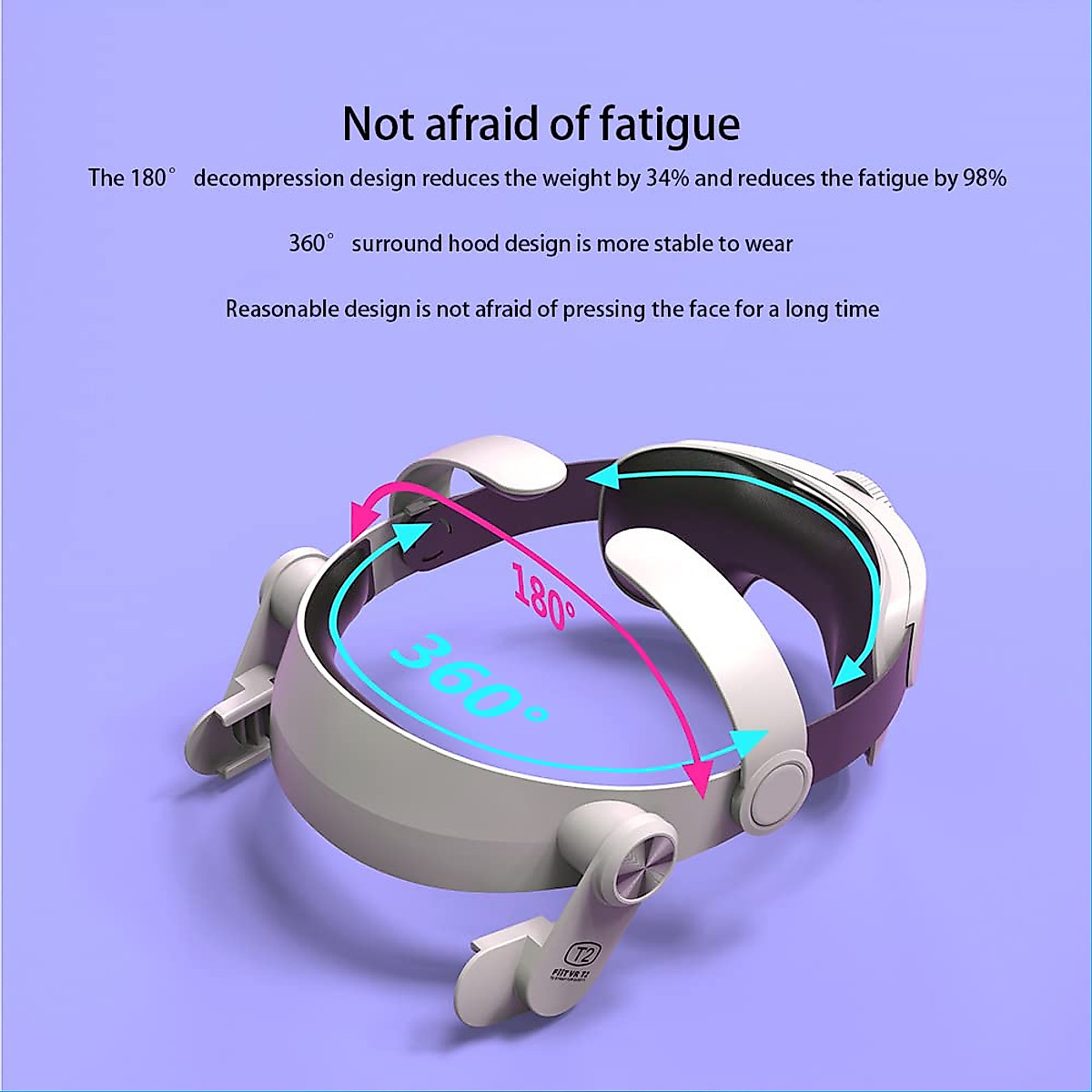 Taoke Adjustable Elite Head Strap compatible with Quest 2, Strap Accessories Replacement Enhanced Support and Comfort in VR Headsets