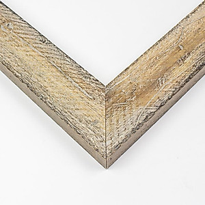 15x18 Frame Brown Solid Wood Picture Frame Width 2 Inches | Interior Frame Depth 0.6875 Inches | Vesta Rustic Photo Frame Complete with UV Acrylic, Foam Board Backing & Hanging Hardware