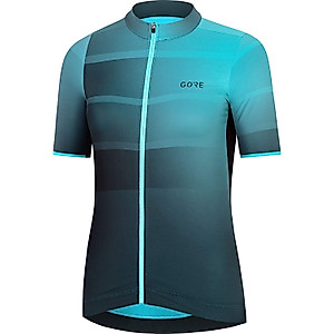 GORE WEAR Women's Ardent Jersey, Gore Selected Fabrics, L, Scuba Blue/Orbit Blue
