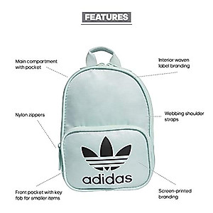 adidas Originals Women's Originals Santiago Mini Backpack, Ice Mint Green, One Size