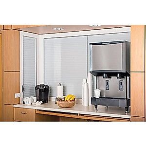 Scotsman HID525A-1 Meridian Nugget Ice & Water Dispenser, 25-Pound Capacity, Stainless Steel, 115-Volts, NSF