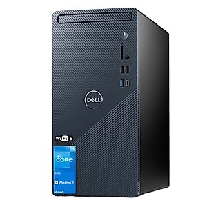 Dell Inspiron 3000 Series 3910 Tower Desktop, 12th Gen Intel Core i5-12400 Processor, 32GB RAM, 2TB SSD, HDMI, DisplayPort, RJ45, Wi-Fi 6, Windows 11 Home, Black