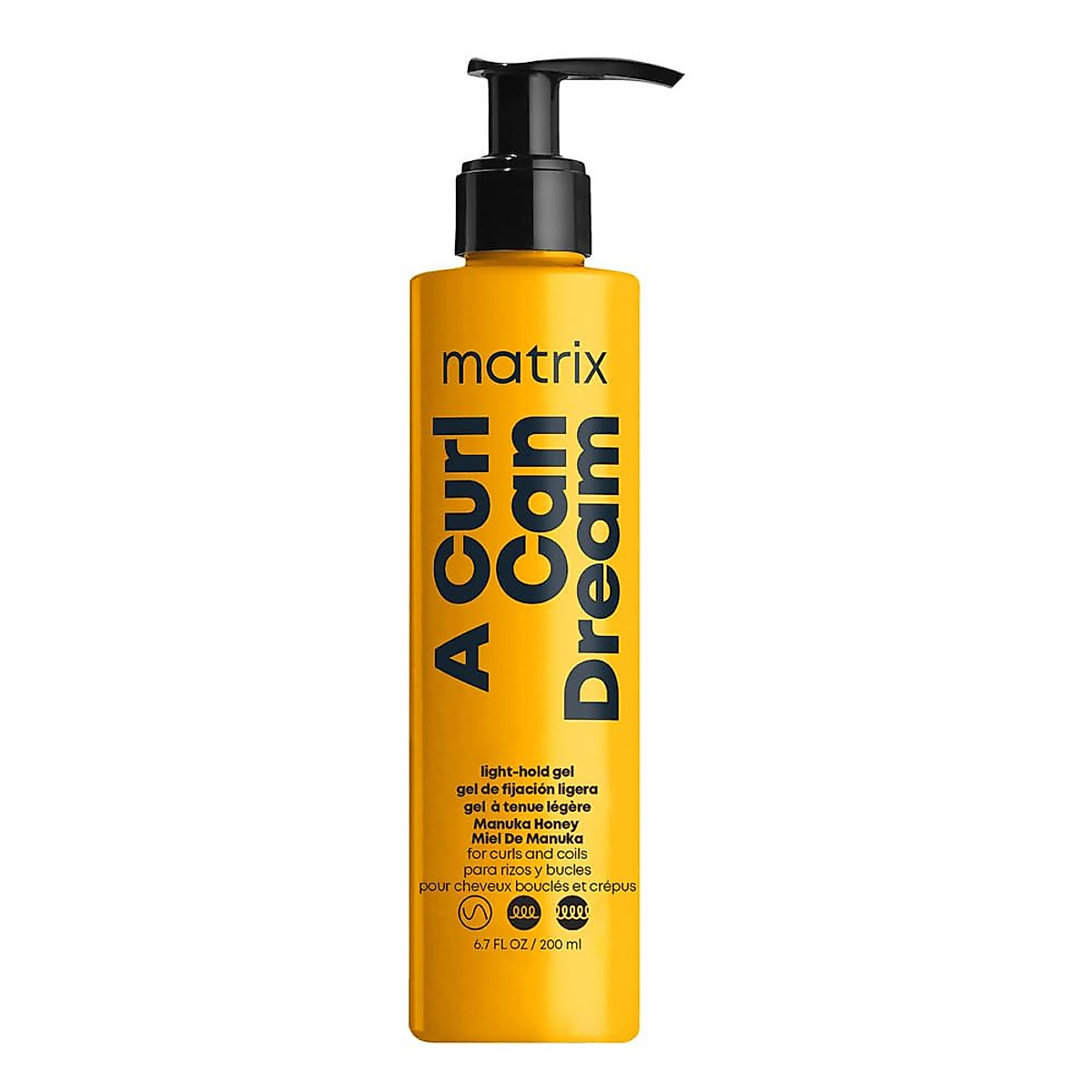 Matrix A Curl Can Dream Light Hold Gel, Defines Curls Without Flaking or Crunch For Curly, Coily, & Wavy Hair, Silicone, Sulfate & Paraben Free, Salon Styling Gel, Control Frizz, 6.7 Fl Oz