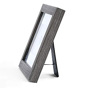 Hanging Together Classic White 10 x 8 Glass Pebble and Wood Framed Wall Art