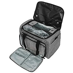 LUKEO Knitting Needles Storage Bags Crochet Hooks Organizer Holder Yarn Thread Tote Home