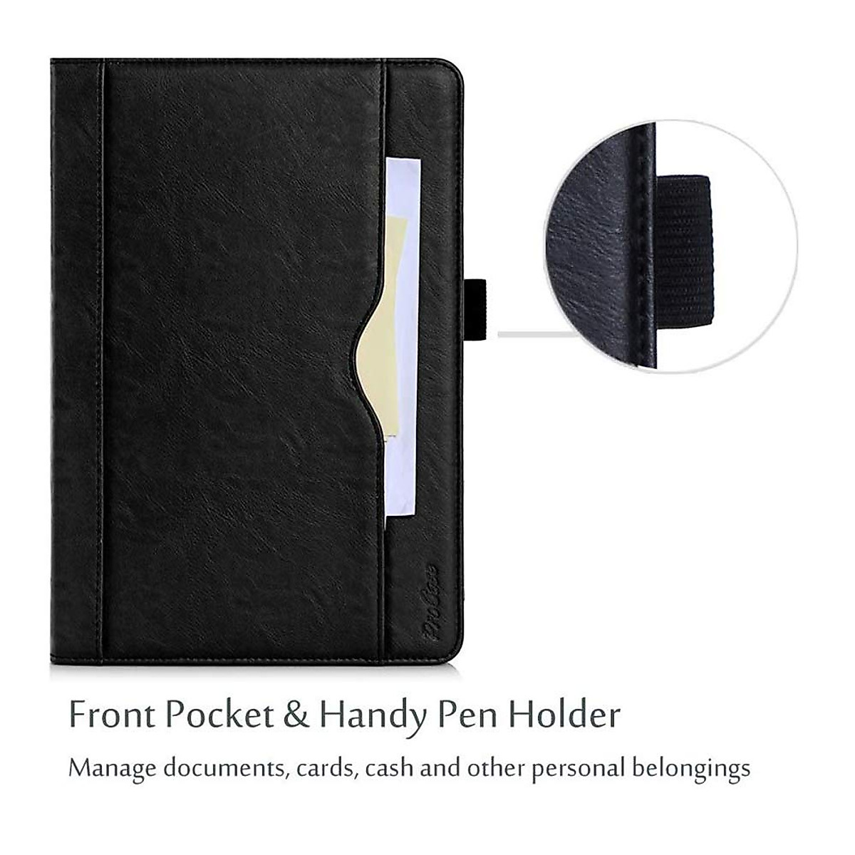 ProCase Galaxy Tab S3 9.7 Case, Stand Folio Case Cover for Galaxy Tab S3 Tablet (9.7 Inch, SM-T820 T825 T827), with Multiple Viewing Angles, Document Card Pocket -Black