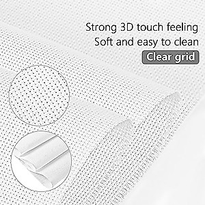 Cross Stitch Aida Fabric 16 Count, 59 by 39 Inch Large Size, Classic Reserve Cross Stitch Aida Cloth for Home DIY Embroidery Decoration