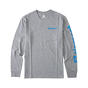 Element mens Joint Long Sleeve Tee Shirt, Light Grey Heather Joint, X-Large US
