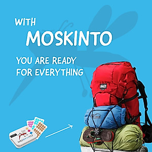 Moskinto, The Original, Itch-Relief Patch, Mosquito Bite Patches for Kids & Adults, Instant Relief Natural & Colorful Stickers to Reduce After-Bite Itching, Family Pack, 42 Count