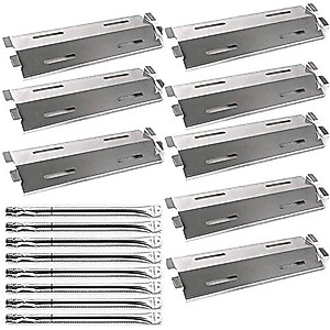 Votenli S9328A (8-Pack) S1025A (8-Pack) 17 1/8" Stainless Steel Heat Plates and Burners Replacement for Bakers and Chefs Grill Parts GR2039201-BC-00, GD430, ST1017-012939