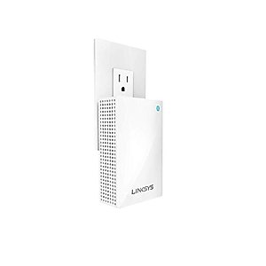 Linksys WHW0101P Velop Mesh WiFi Extender: Wall Plug-in, Wireless Range and Speed Booster for Velop Mesh Wi-Fi System, Single Outlet (White)