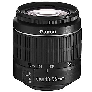Canon Rebel T100 / EOS 4000D DSLR Camera w/EF-S 18-55mm F/3.5-5.6 Zoom Lens + 64GB Memory, Filters + Macro + 2X Lens, Case, Tripod, Flash, and More (36pc Bundle) (Renewed)