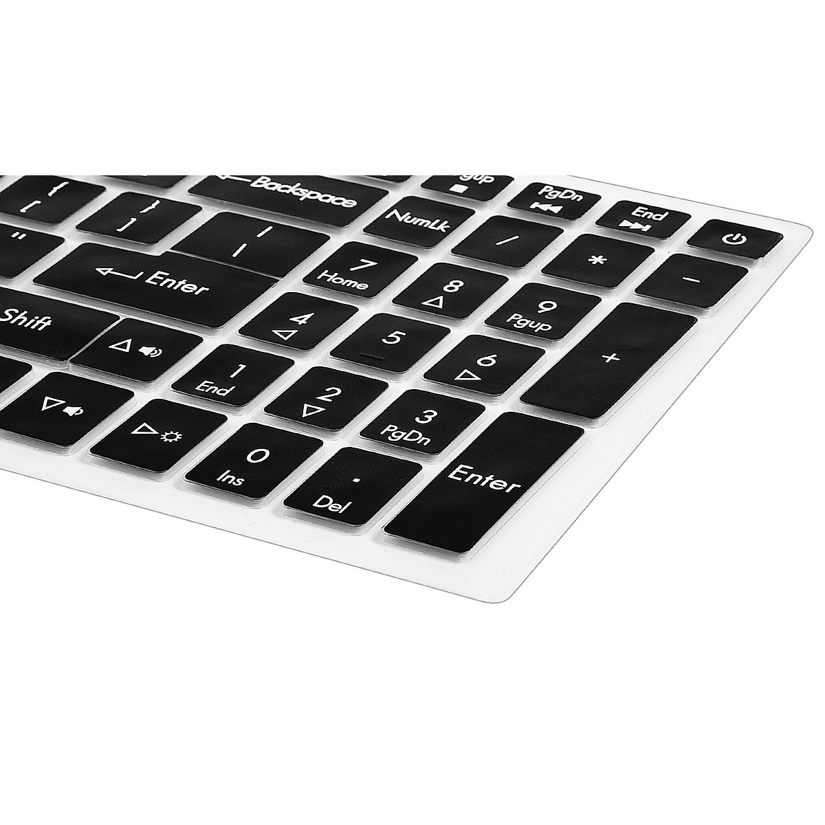 Keyboard Cover for Acer Predator Helios 300 15.6" 17.3" Gaming Laptop G3-571 G3-572 PH315-51 PH317-52 / Acer Nitro 5 AN515 /Acer Aspire VX5-591G VN7-793G(NOT Fit PH315-52 PH517-51 PH517-61), Black