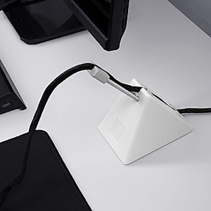 Hotline Games Mouse Bungee Mouse Cord Clip Cord Management System Fixer Holder for Esports FPS Game (3.0 New White)