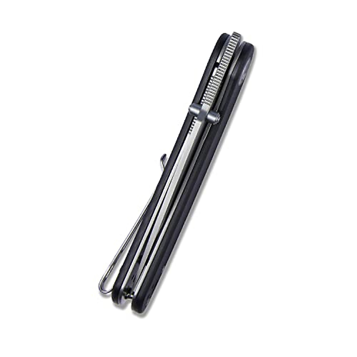 KUBEY Momentum KU344A Everyday Carry Pocket Knife, 3.43-Inch Drop Point Blade G10 Handles with Dual Thumb Studs and Reversible Clip for Outdoor Hunting Camping