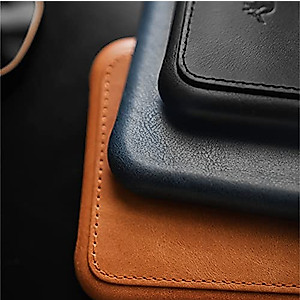 Bullstrap Premium Leather MagSafe Wallet Compatible with All MagSafe iPhone Cases, Ocean Blue