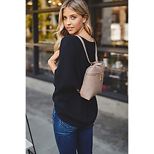 Small Versatile Fashion Crossbody Backpack (Hunter Green)