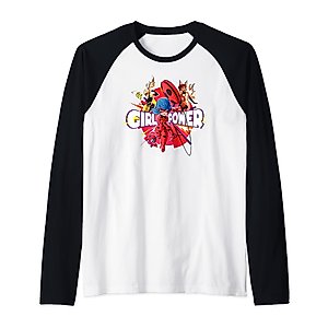 Miraculous Collection Ladybug Rena Rouge Queen Bee Power Raglan Baseball Tee