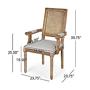 Christopher Knight Home Chatau Dining Set, Light Gray