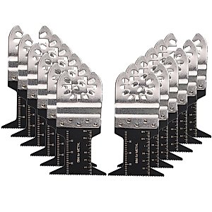 HIFROM 12PCS 45MM Bi-Metal Oscillating Multitool Quick Release Saw Blades Replacement for Porter Cable Fein Bosch Dremel Craftsman Ridgid Multi Tool