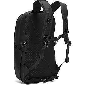 PacSafe Vibe 25 Anti Theft Travel Pack Jet Black Casual Daypack, Jet Black