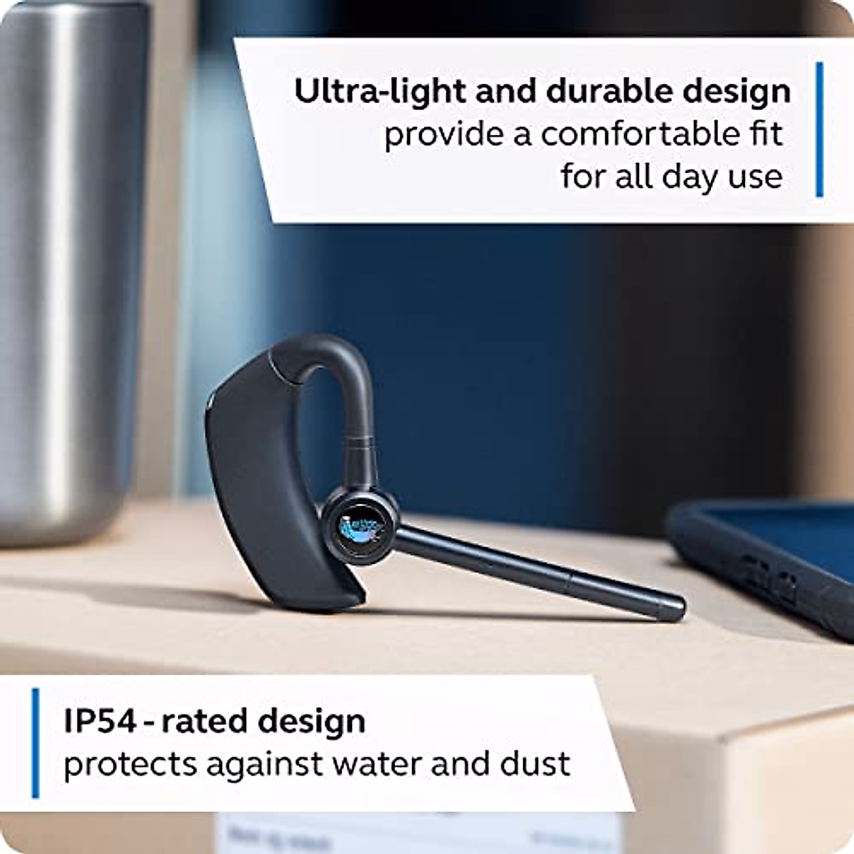 BlueParrott M300-XT SE Mono Bluetooth Wireless Headset with Improved Call Quality for Mobile Phones - 80% Noise Cancellation with 2-Mic Tech - Ideal for High-Noise Environments - Bluetooth 5.1, Black