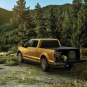 YITAMOTOR Soft Roll Up Truck Bed Tonneau Cover Compatible with 2015-2024 Ford F-150 5.5 ft Bed