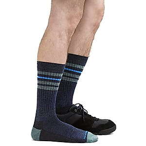 Darn Tough Men's Letterman Crew Lightweight Sock (Style 6069) - Charcoal, X-Large